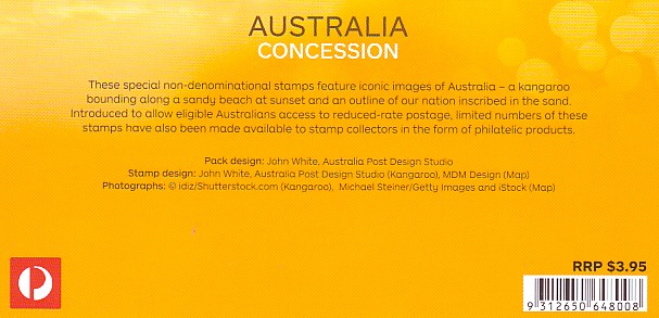 . Australian Stamp Collecting, Concession stamps of Australia.