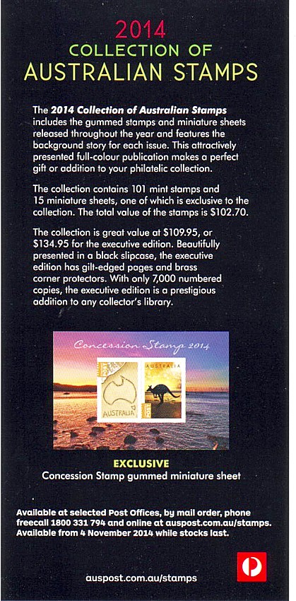 . Australian Stamp Collecting, Concession stamps of Australia.