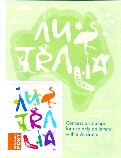 . Australian Stamp Collecting, Concession stamps of Australia.